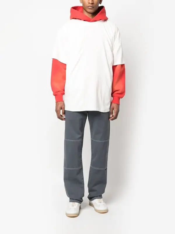 MSGM Logo-print Straight-leg Trousers