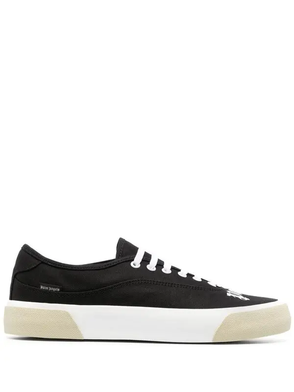 Palm Angels Logo Skaters Sneakers - Black