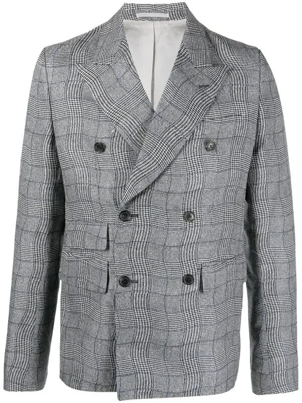 Kenzo Checked Double-breasted Blazer