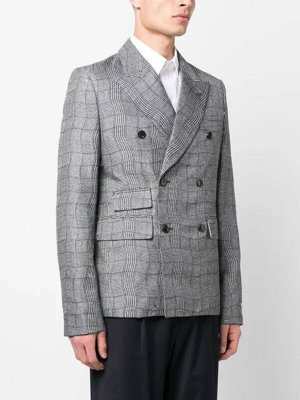 Kenzo Checked Double-breasted Blazer