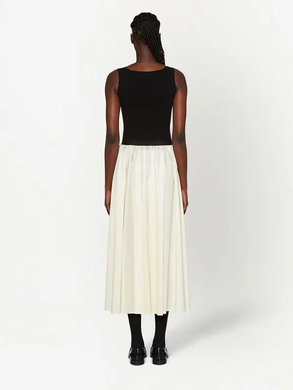 Miu Miu Logo-knit Ribbed Tank Top