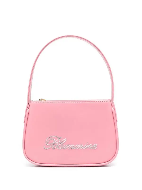 Blumarine Crystal-embellished Shoulder Bag - Pink