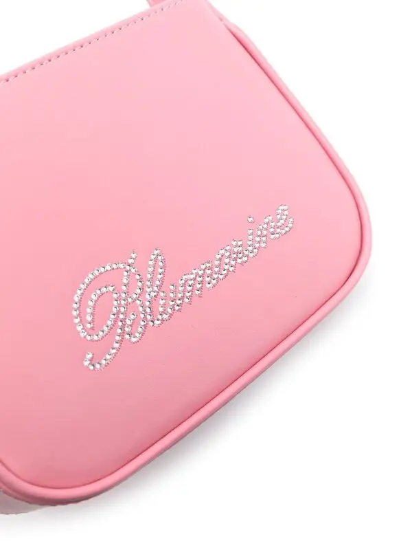 Blumarine Crystal-embellished Shoulder Bag - Pink