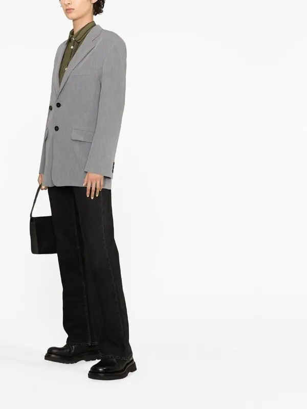 MAISON MARGIELA Boxy Single-breasted Blazer - Grey