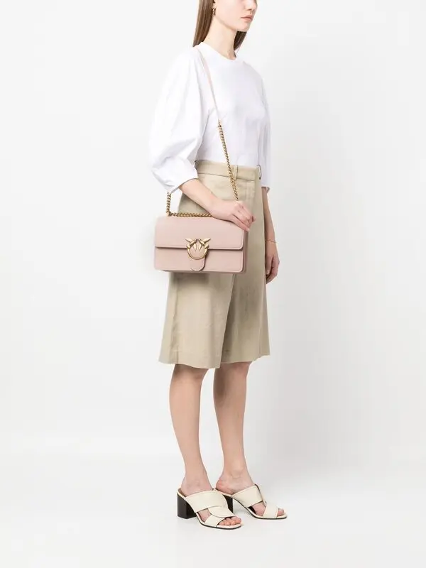 Pinko Love One Classic Shoulder Bag - Pink