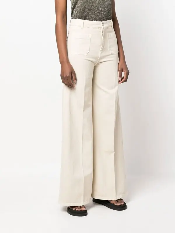 JOSEPH Wide-leg Denim Jeans