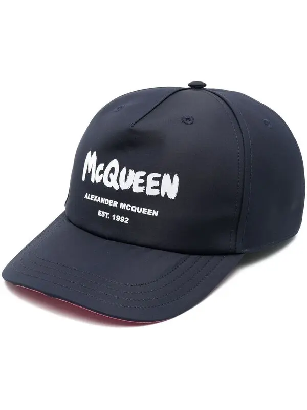 Alexander McQueen Logo-print Baseball Cap - Blue