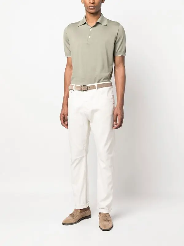 Brunello Cucinelli Dyed Denim Trousers - White