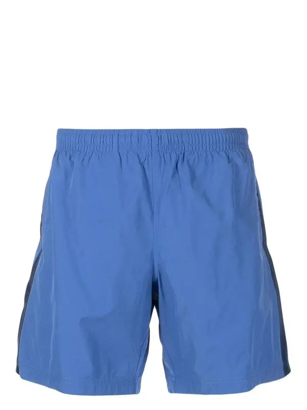 Alexander McQueen Selvedge Logo-jacquard Swim Shorts - Blue