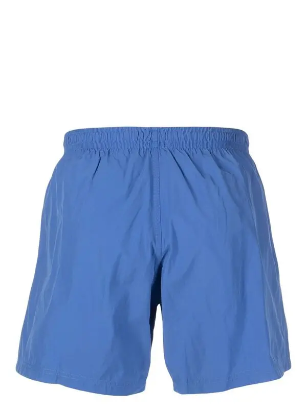 Alexander McQueen Selvedge Logo-jacquard Swim Shorts - Blue