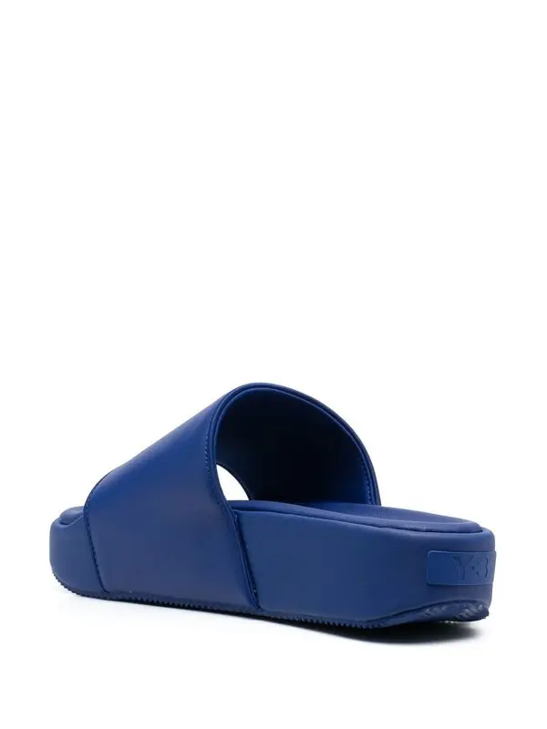 Y3 Flatform Logo-patch Slides - Blue
