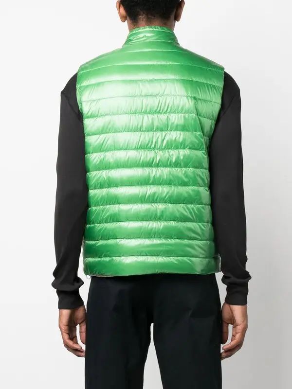Herno Quilted Reversible Down Gilet - Green