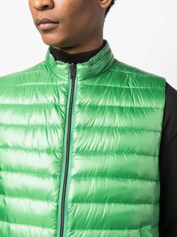Herno Quilted Reversible Down Gilet - Green