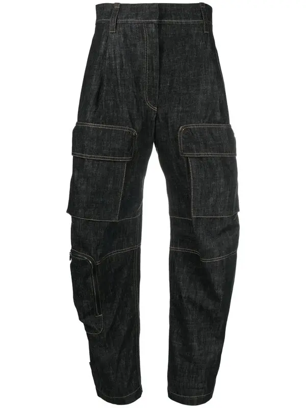 Brunello Cucinelli High-waisted Cargo Jeans