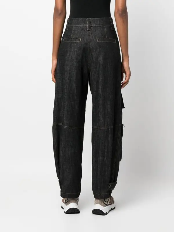 Brunello Cucinelli High-waisted Cargo Jeans