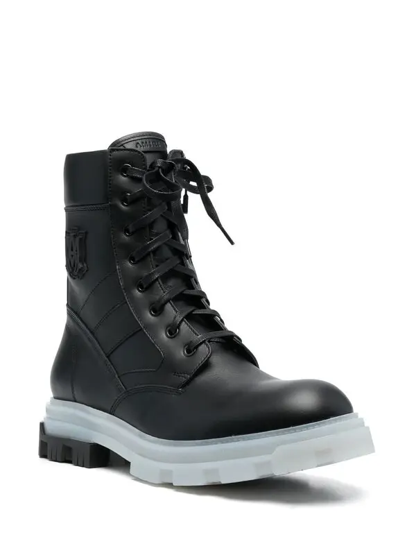 Amiri Logo Patch Combat Boots