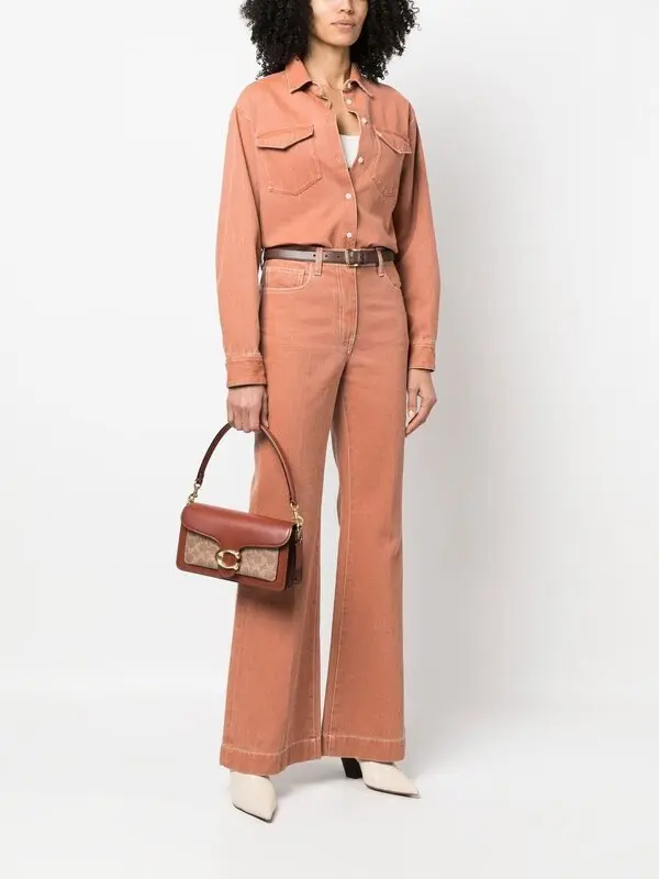 COACH Tabby Leather Shoulder Bag - Brown