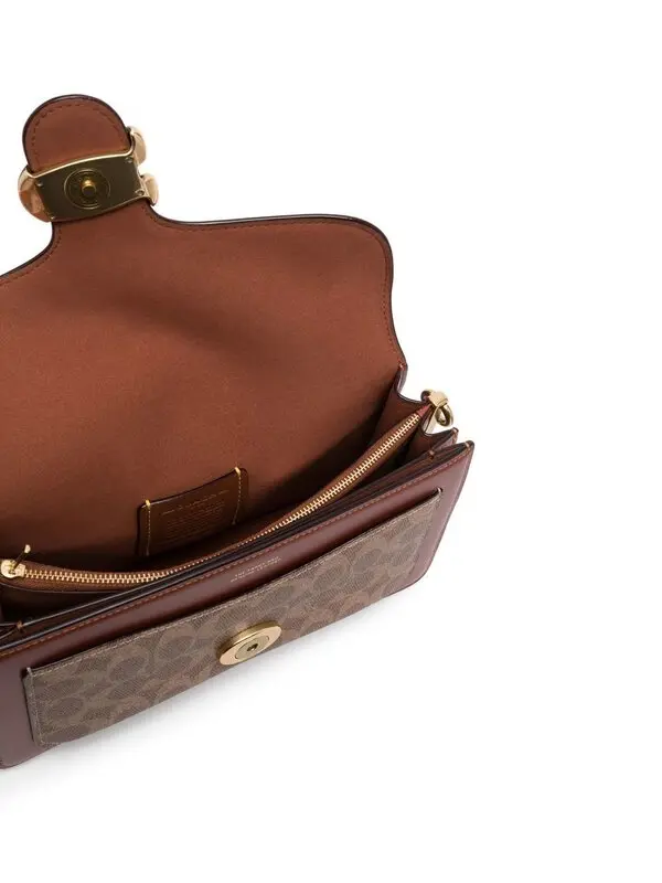 COACH Tabby Leather Shoulder Bag - Brown
