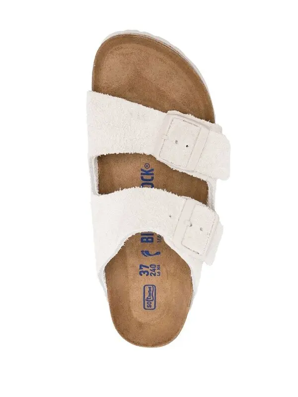 BIRKENSTOCK Arizona Suede Sandals - White