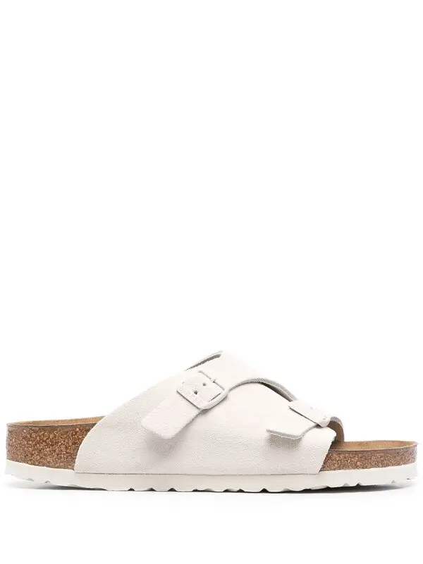 BIRKENSTOCK Zürich Suede Sandals - White