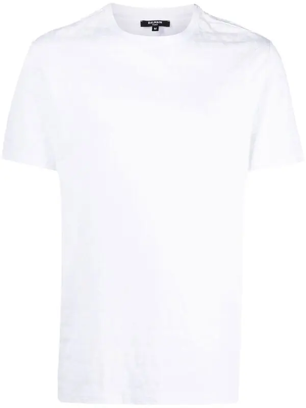 Balmain Logo Pattern T-shirt