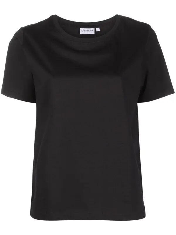 Calvin Klein Round-neck Short-sleeved T-shirt - Black