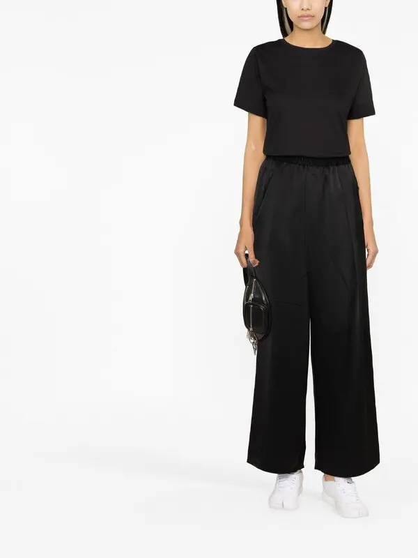 Calvin Klein Round-neck Short-sleeved T-shirt - Black