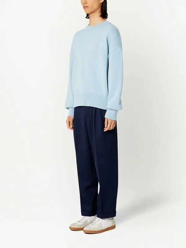 AMI Paris De Coeur Embroidered Sweater
