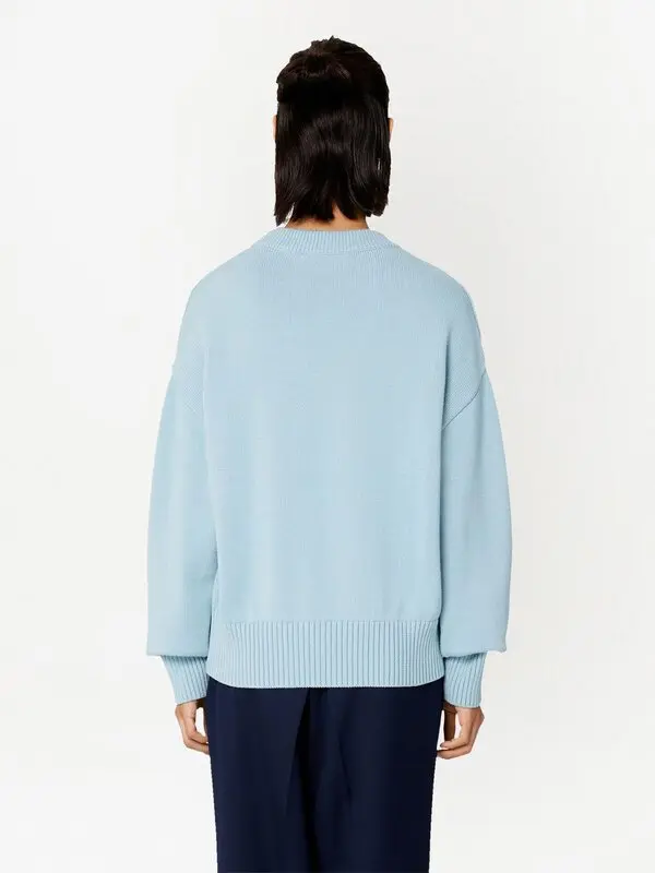 AMI Paris De Coeur Embroidered Sweater
