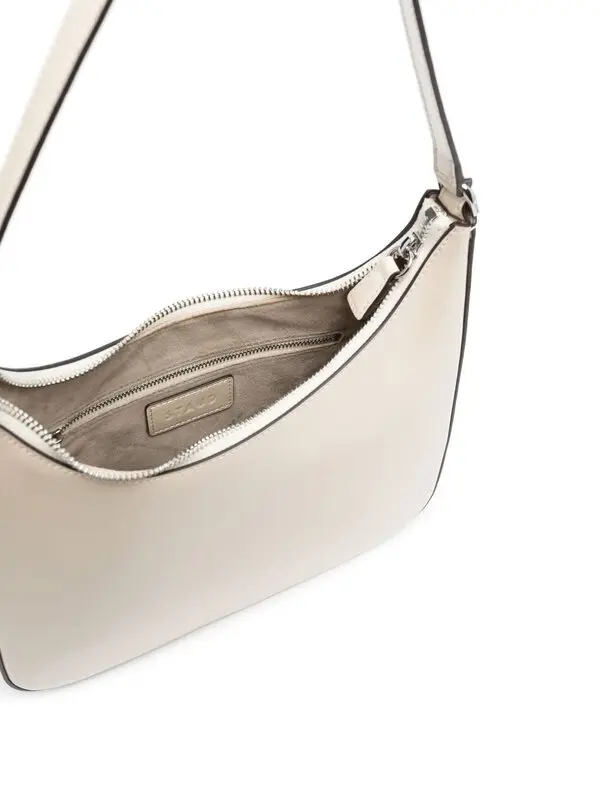 Staud Alec Leather Shoulder Bag - Neutrals