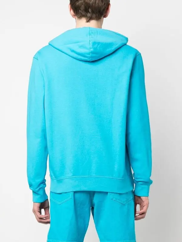 Dsquared2 Logo-print Cotton Hoodie - Blue