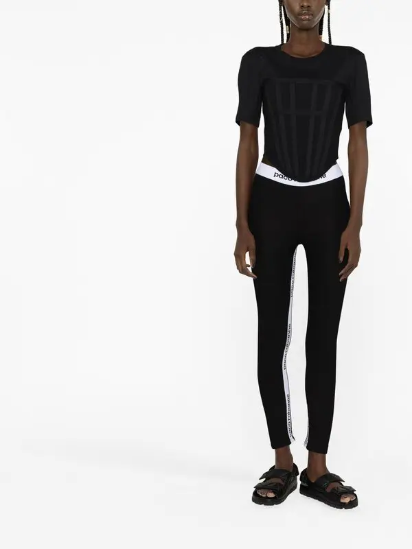 Rabanne Logo Tape Leggings