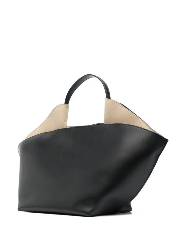 REE PROJECTS Medium Leather Tote Bag - Black