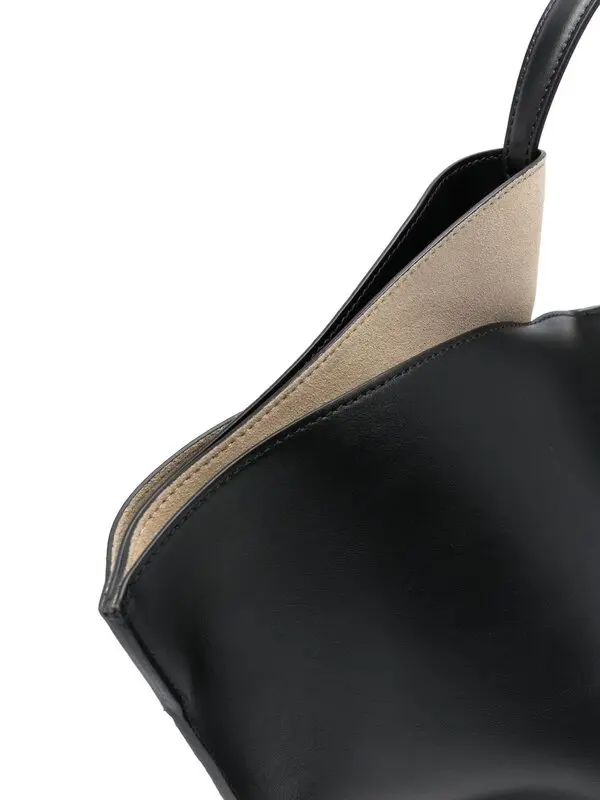 REE PROJECTS Medium Leather Tote Bag - Black