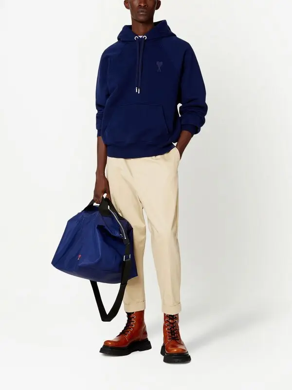 AMI Paris Drop-crotch Cropped Trousers