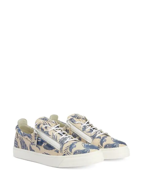 GIUSEPPE ZANOTTI Frankie Double-zip Low-top Sneakers