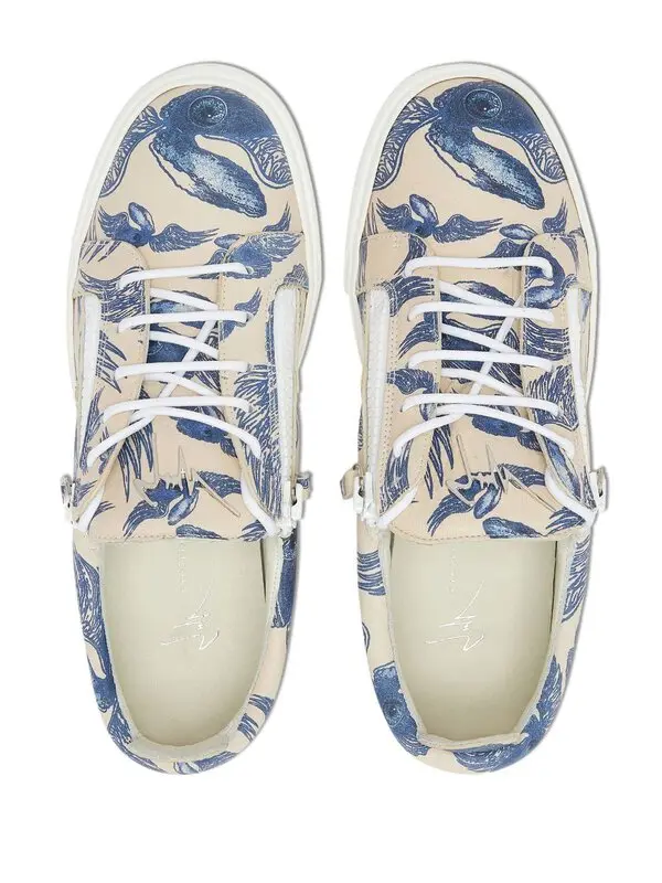 GIUSEPPE ZANOTTI Frankie Double-zip Low-top Sneakers
