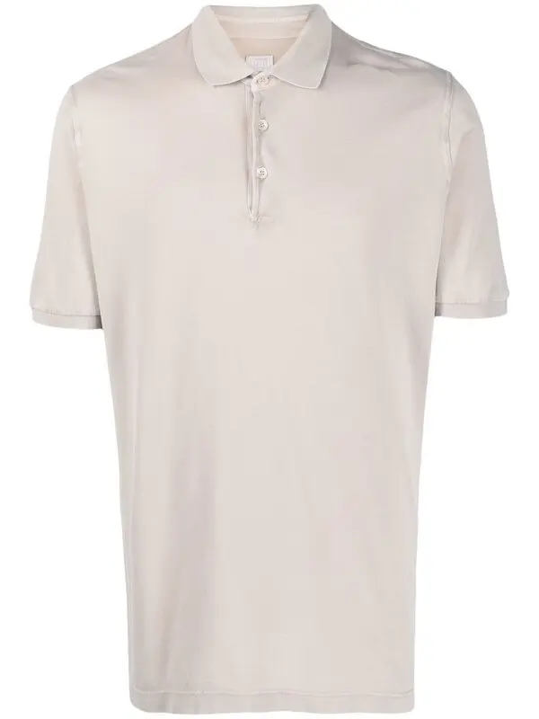 Fedeli Short-sleeve Polo Shirt - Neutrals