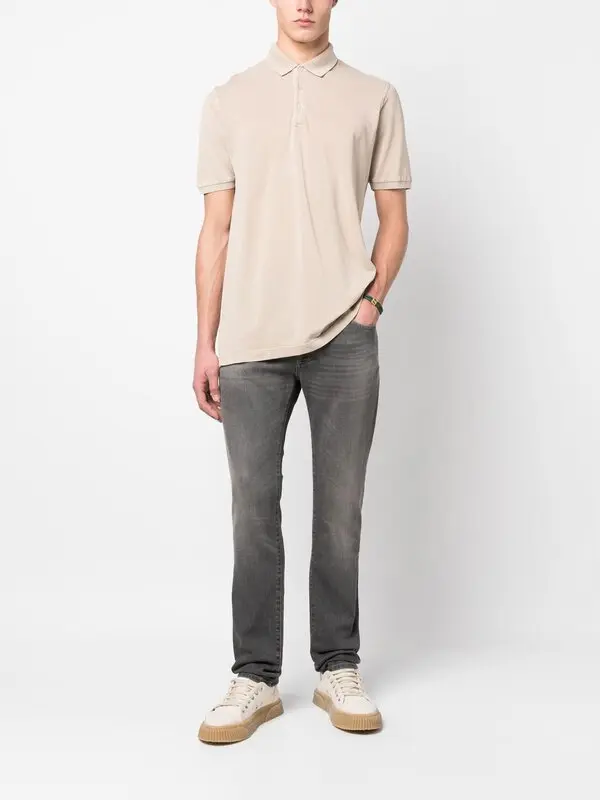 Fedeli Short-sleeve Polo Shirt - Neutrals