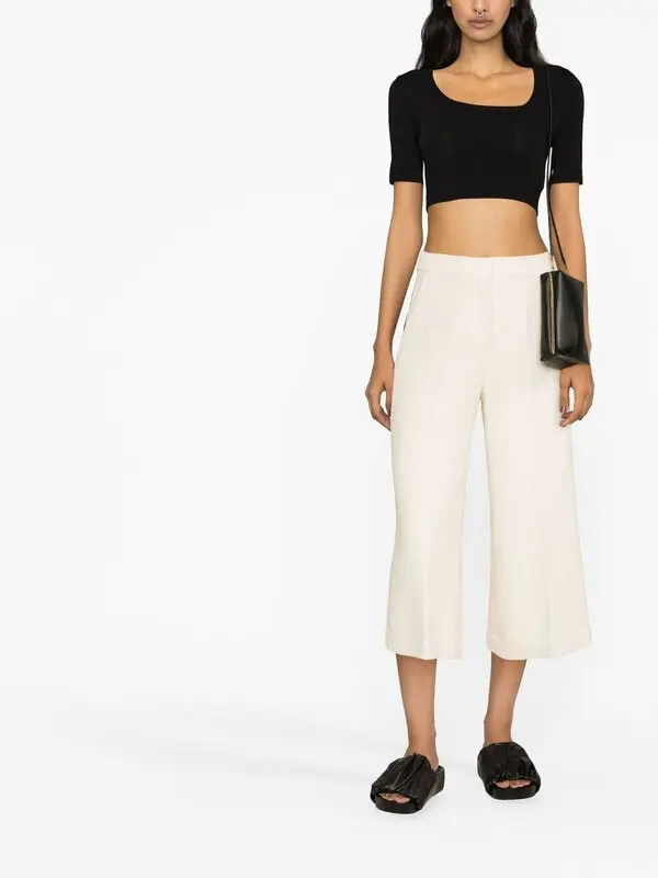 SEMICOUTURE High-waisted Cropped Trousers