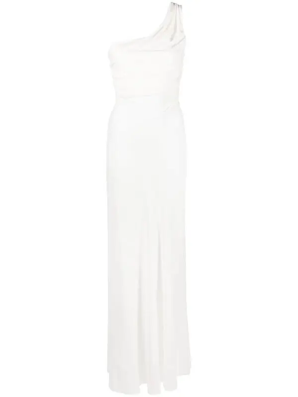 Alberta Ferretti One-shoulder Gown