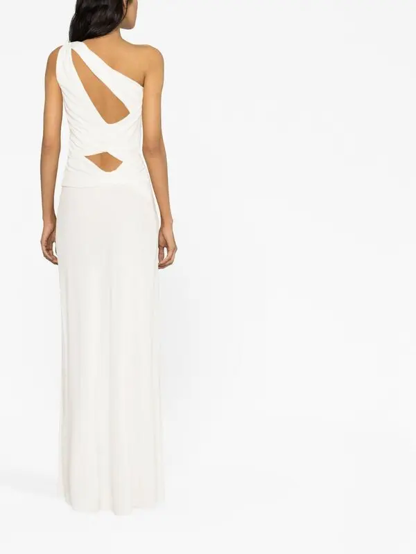 Alberta Ferretti One-shoulder Gown