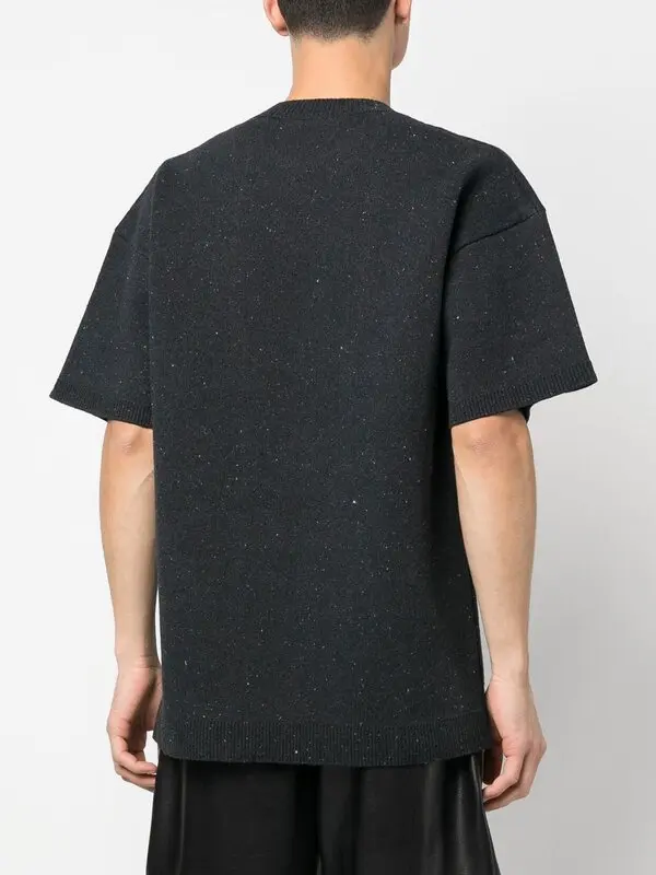 JW Anderson Barcode-motif Crew-neck T-shirt - Grey