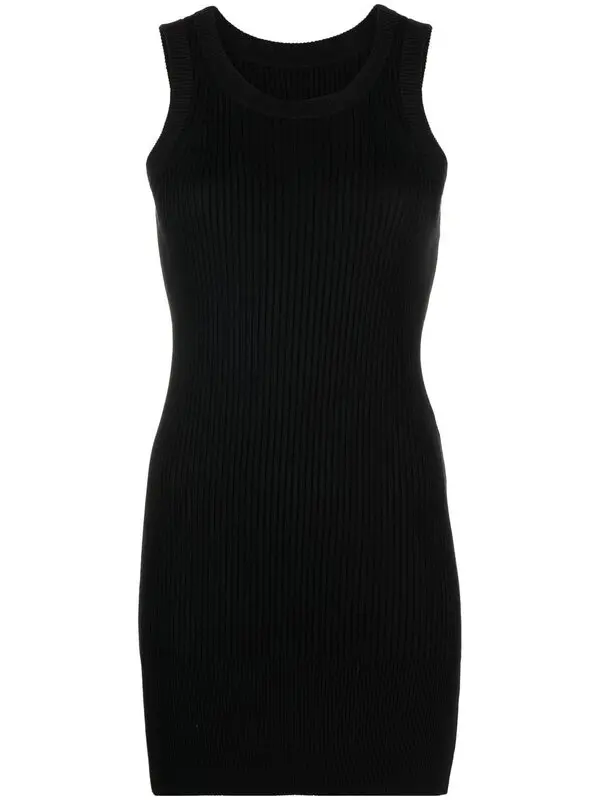 Sacai Cotton-silk Bodycon Mini Dress