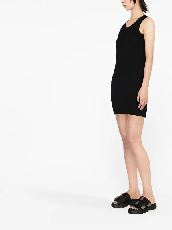 Sacai Cotton-silk Bodycon Mini Dress