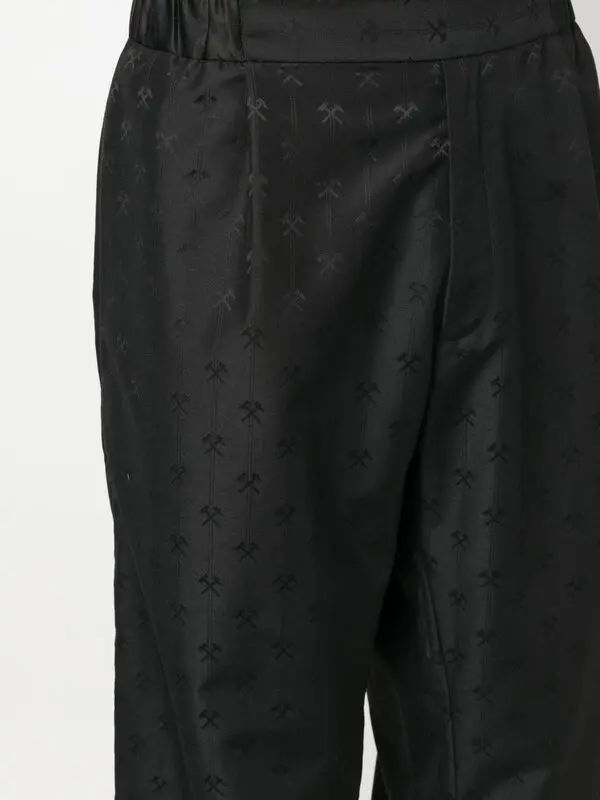 GMBH Hammer-jacquard Straight-leg Trousers