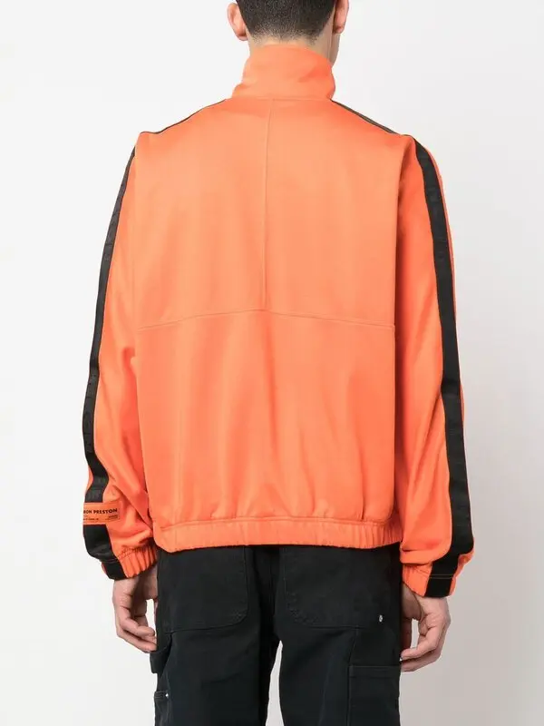 Heron Preston Logo-tape Zip-up Track Jacket - Orange