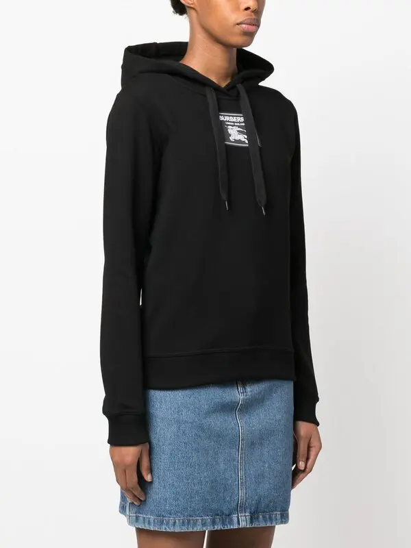 Burberry Logo-patch Pullover Hoodie
