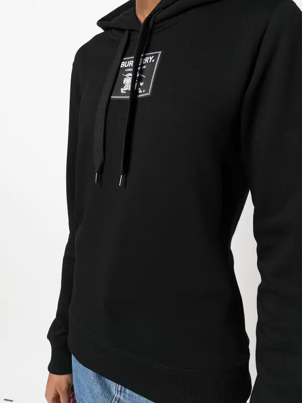 Burberry Logo-patch Pullover Hoodie