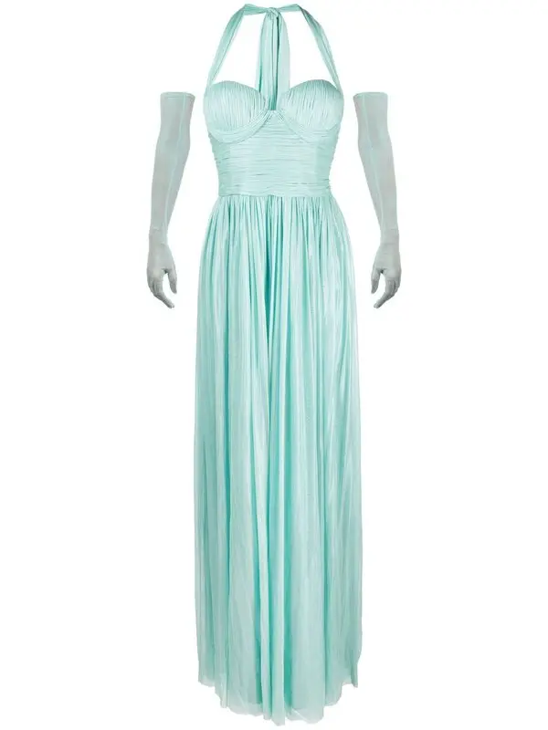 JEAN-LOUIS SABAJI Tulle Maxi Dress